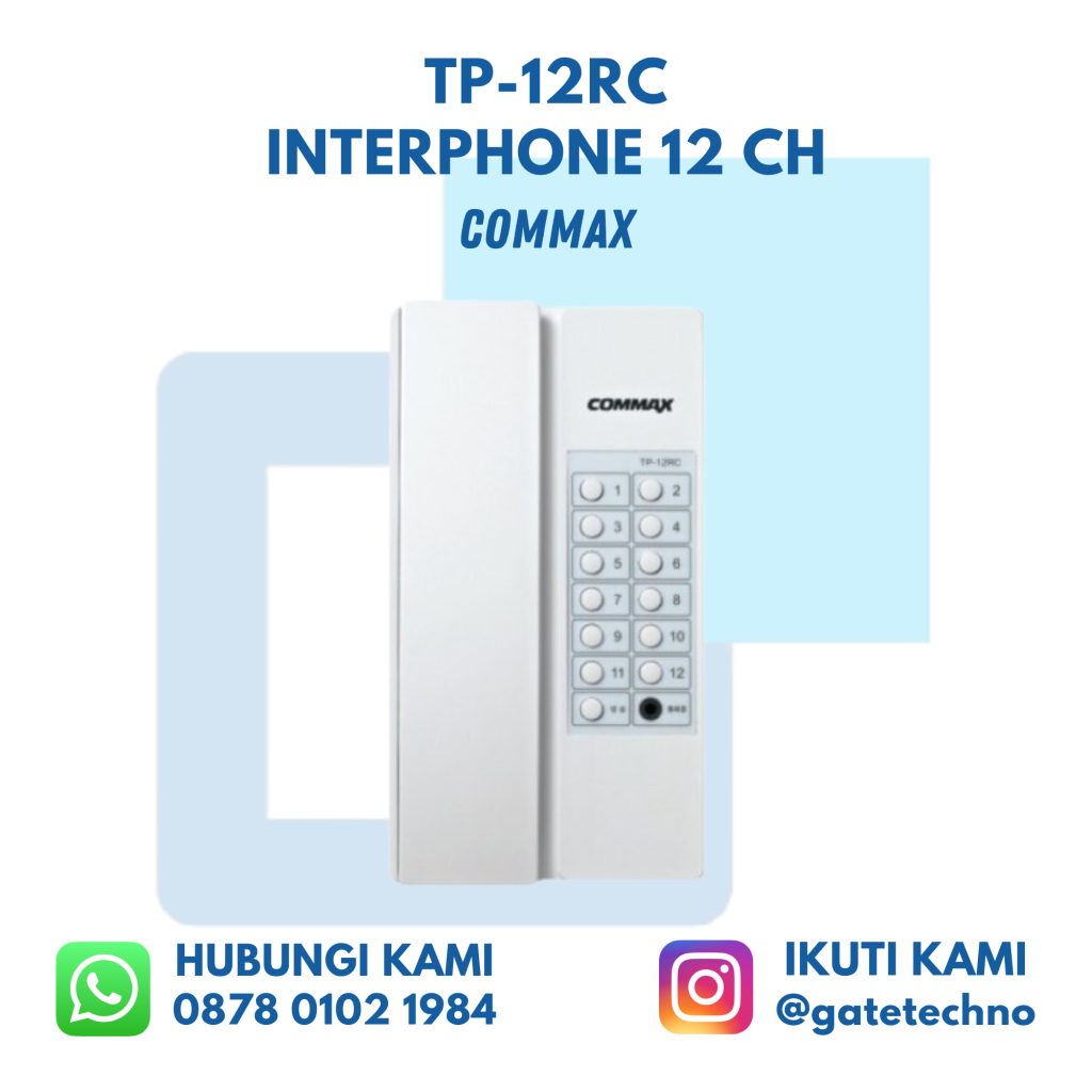 Commax TP-12RC Interphone 12 channel - gatetechno.com